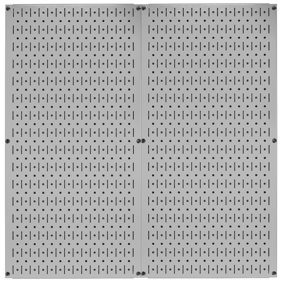 Pegboards - Gray Metal Peg Board Pack - Grey