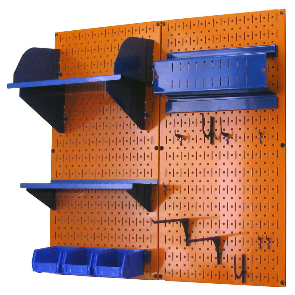 Modern Pegboard Craft Organizer - Craft Room Peg Board