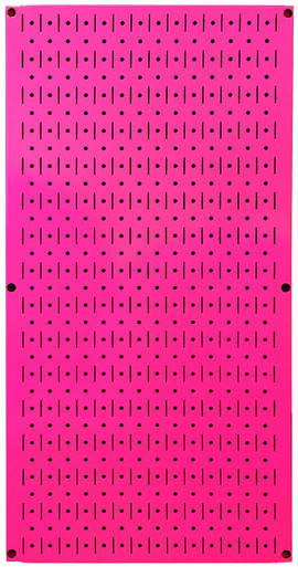 Pink Peg Board - Metal Pegboard - 32 x 16