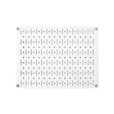 Small White Peg Board - Fun Size Metal Pegboard Tile