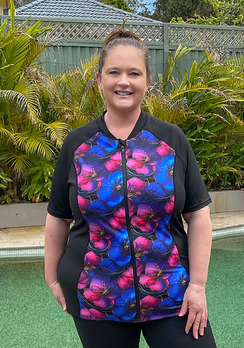 Plus Size Midnight Floral Rashie | Curvaceous