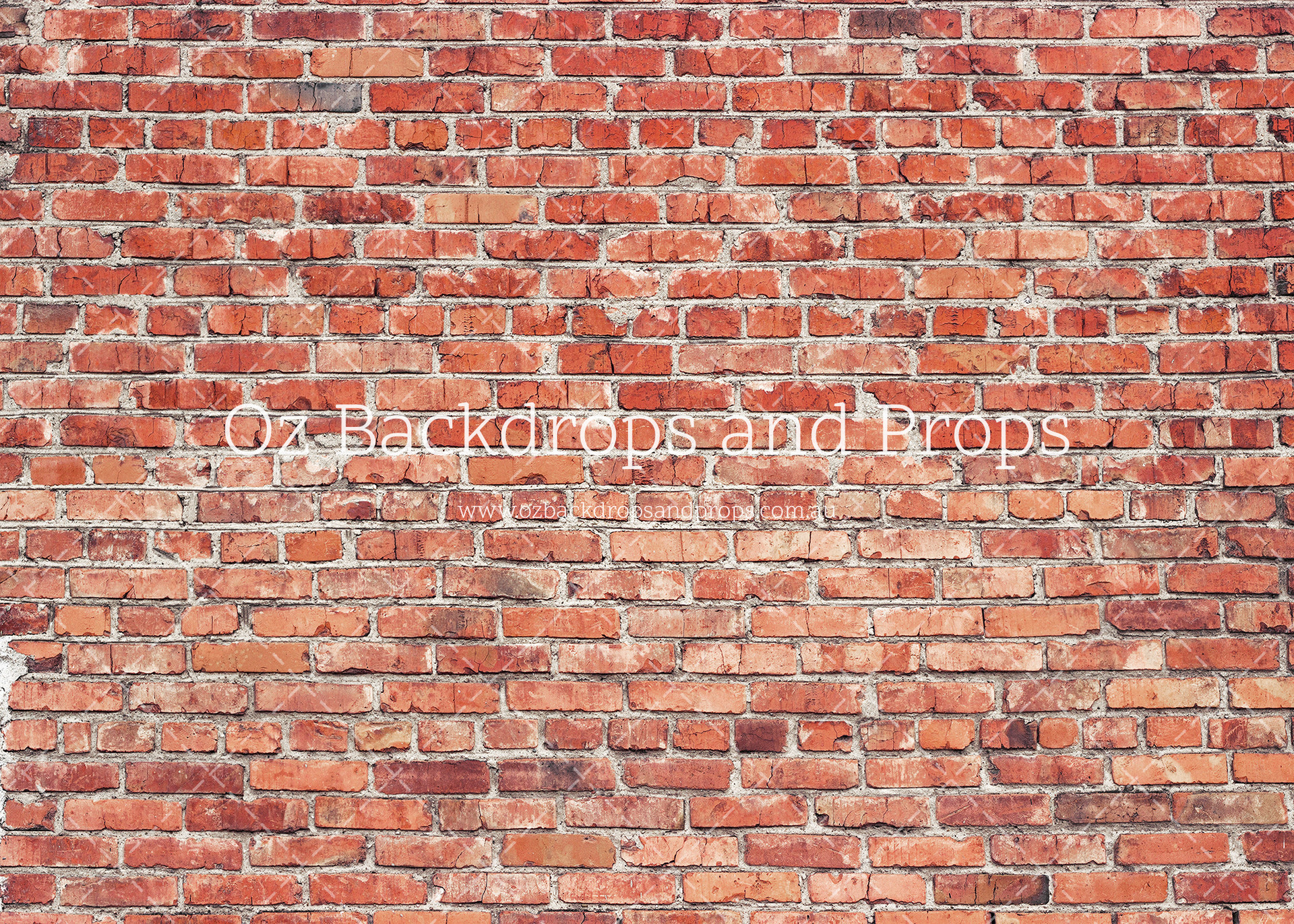 Faded Red Brick - Oz Backdrops & Props