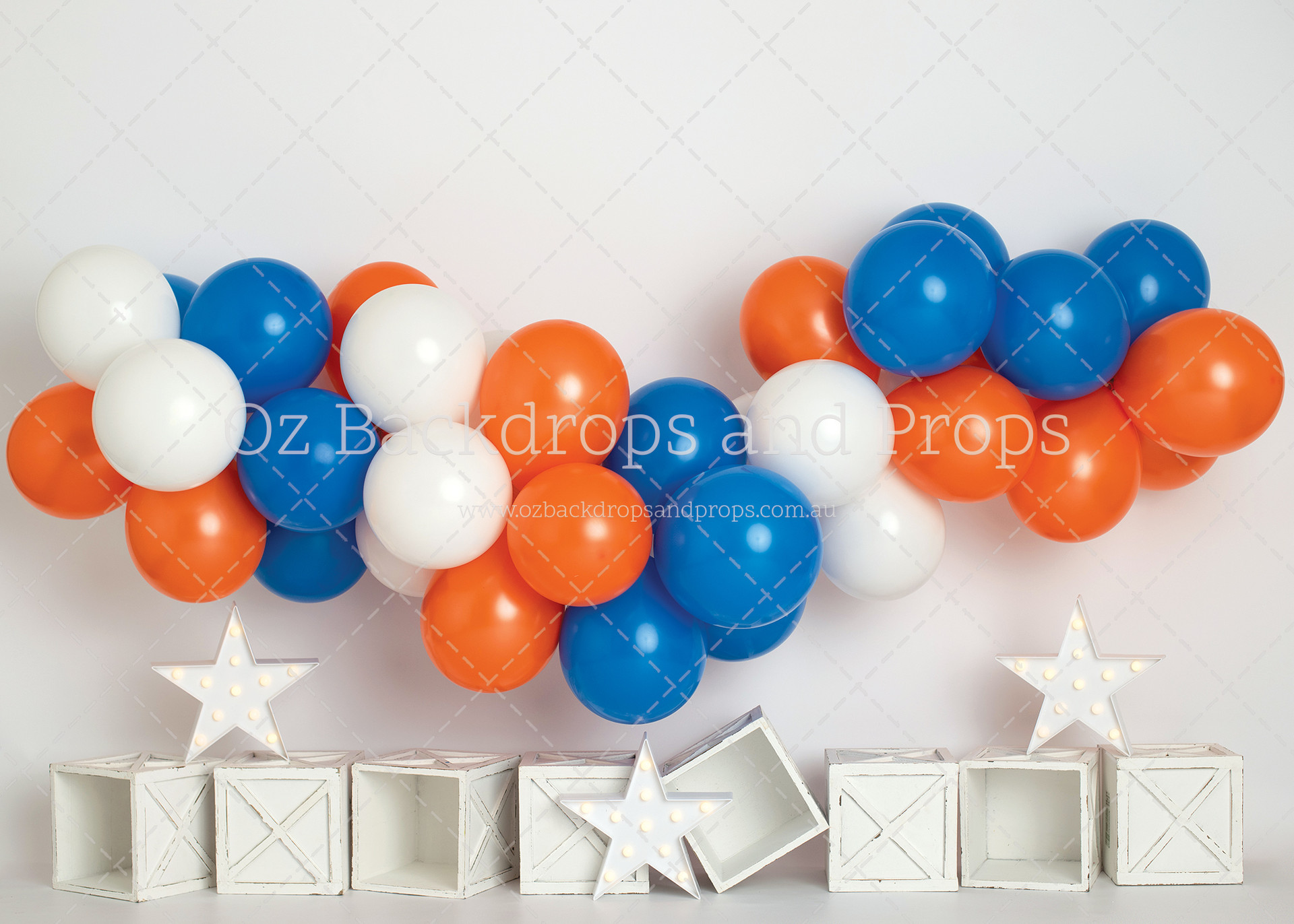 Bluey Balloon Arch - Oz Backdrops & Props Pty Ltd