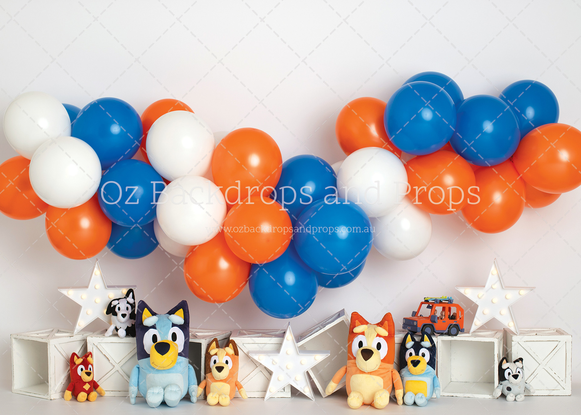 Bluey Balloons Only - Oz Backdrops & Props Pty Ltd