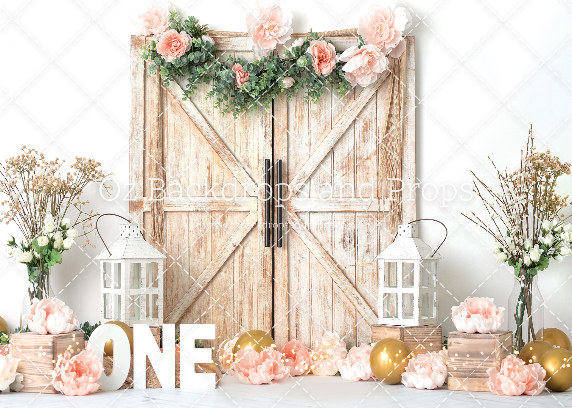 Boho Barn Doors - Oz Backdrops & Props