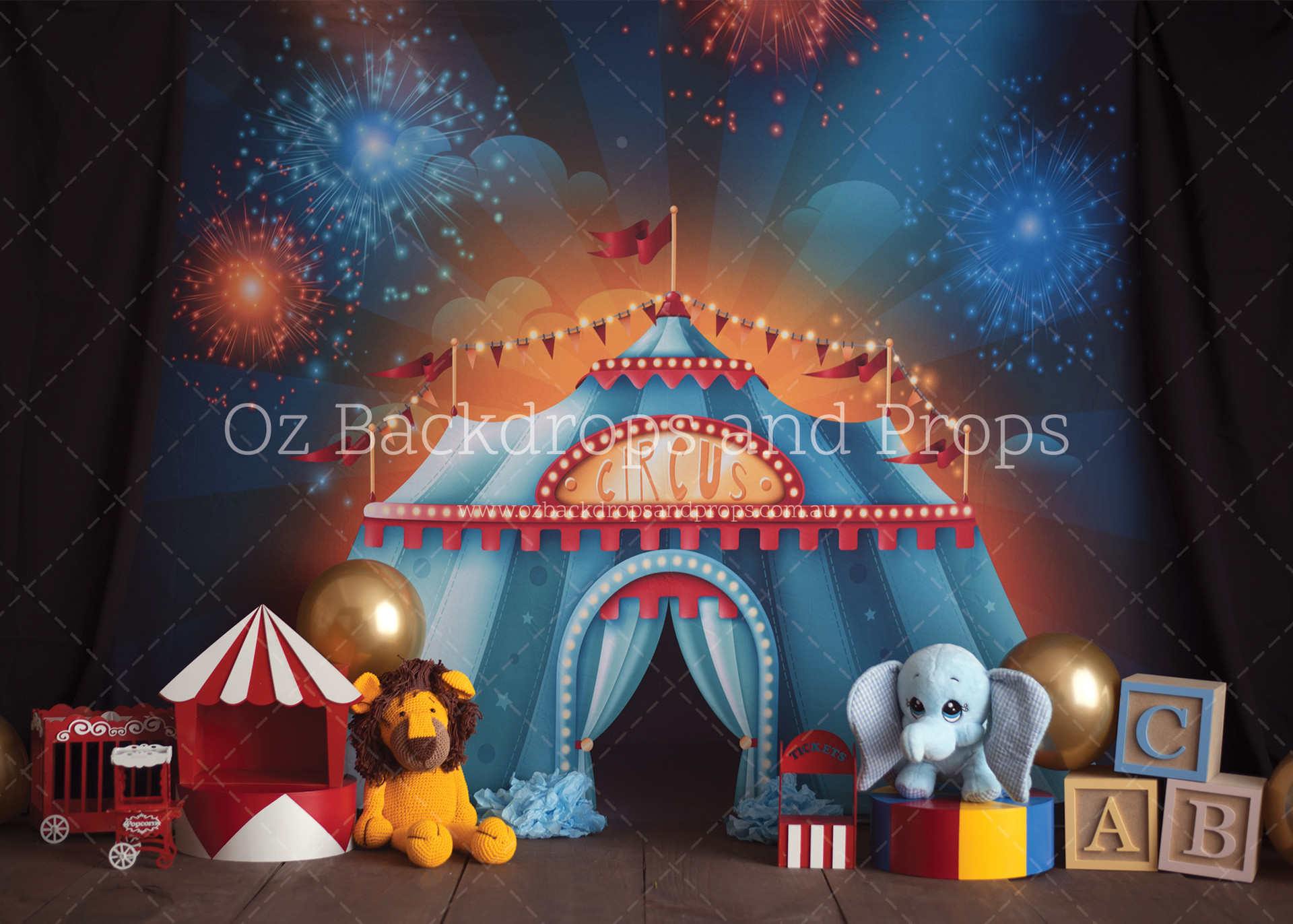 Circus Fireworks - Oz Backdrops & Props Pty Ltd