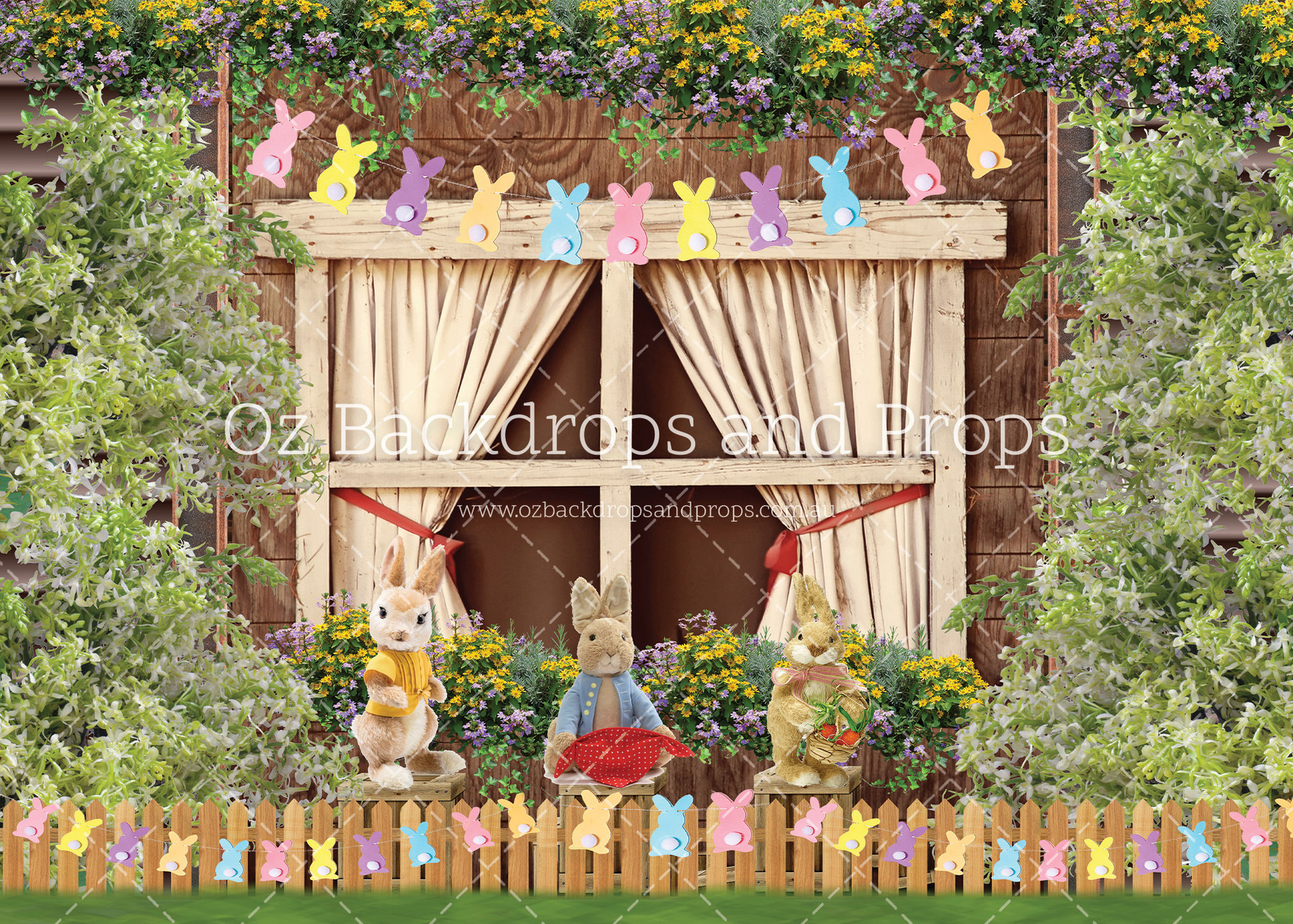 Peter Rabbit Balloons - Oz Backdrops & Props Pty Ltd