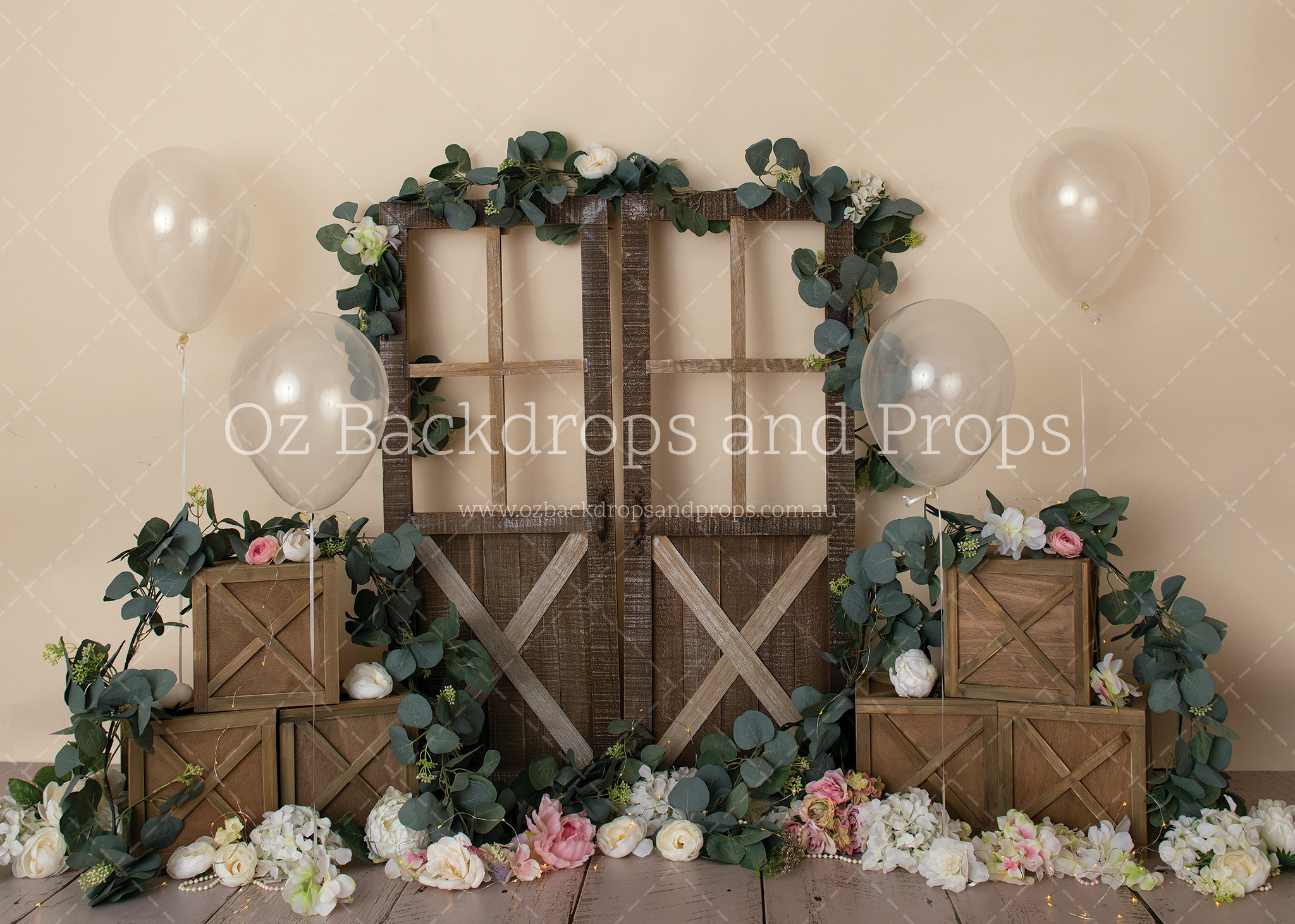 Boho Barn Doors - Oz Backdrops & Props Pty Ltd