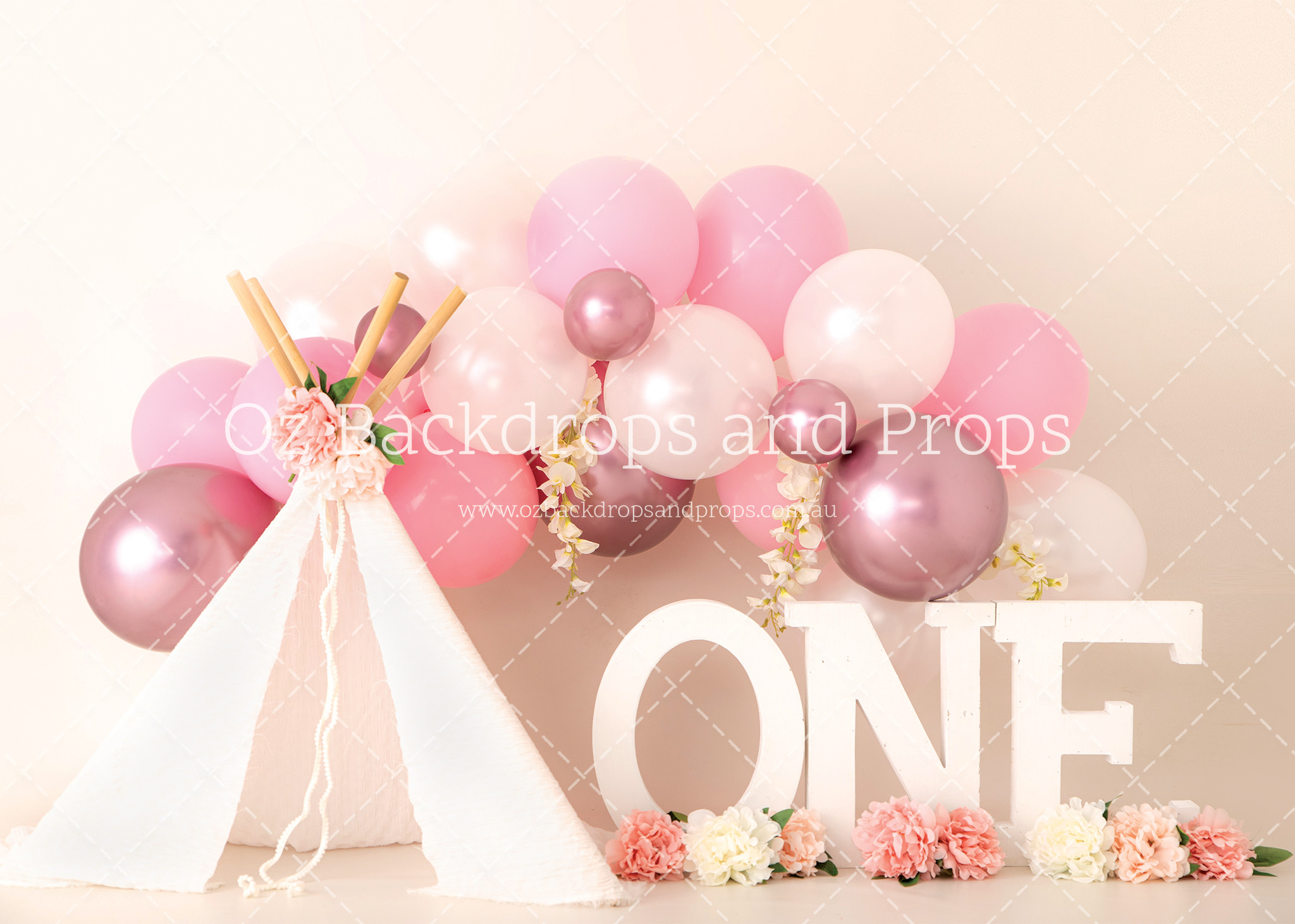 Boho Vine Teepee - Oz Backdrops & Props Pty Ltd