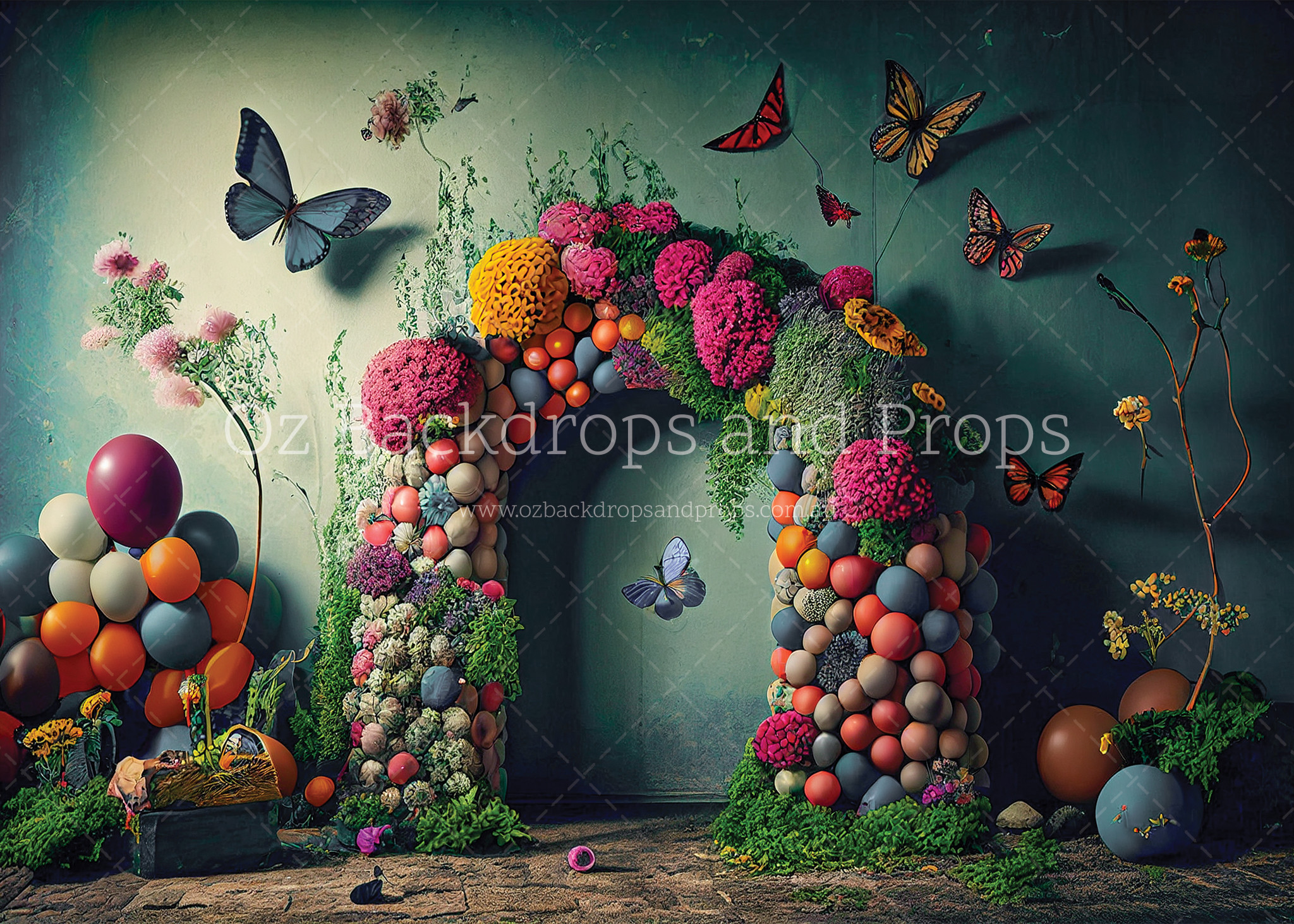 Spring Butterfly Arch - Oz Backdrops & Props