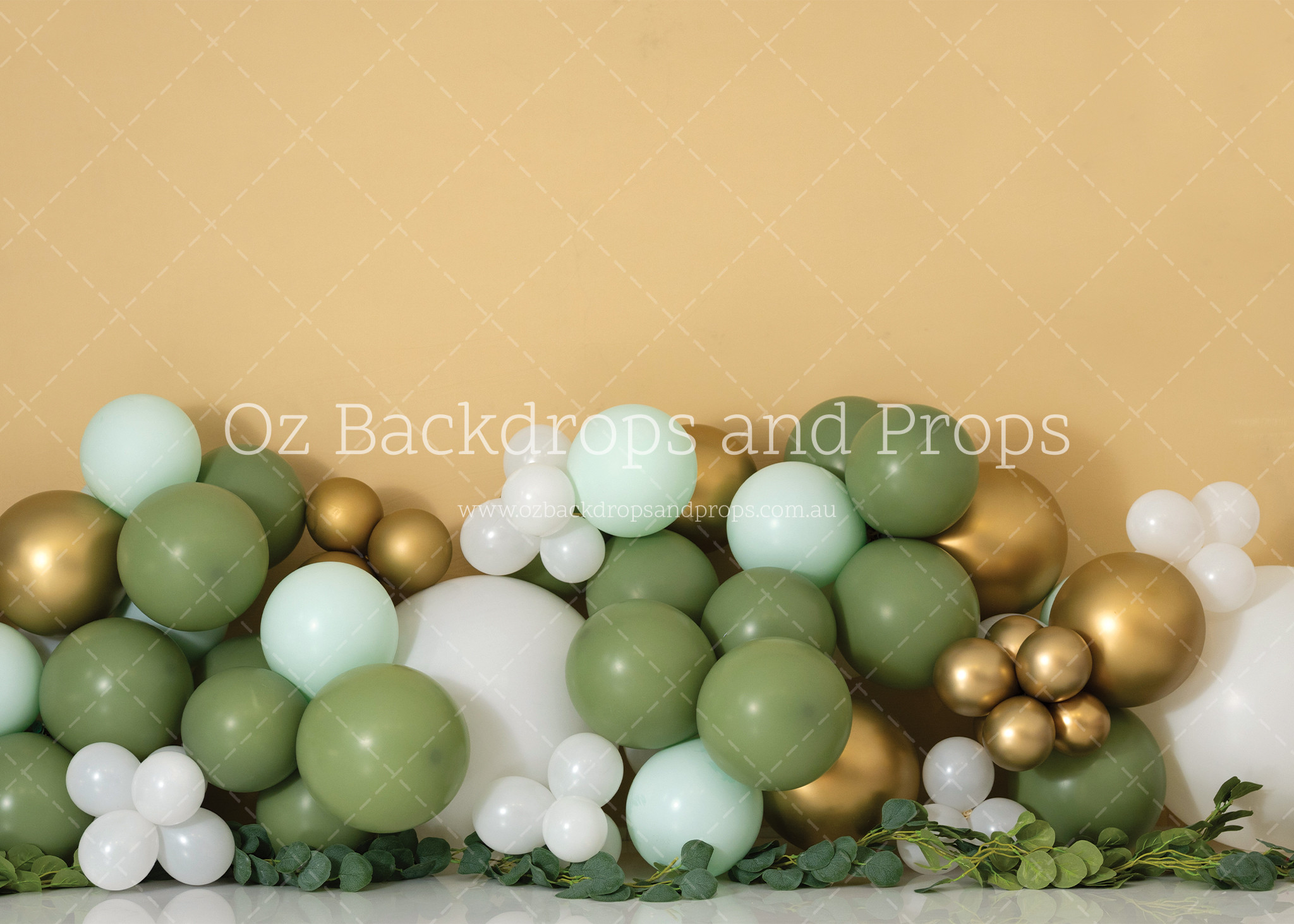 Tropical Green & Gold - Oz Backdrops & Props
