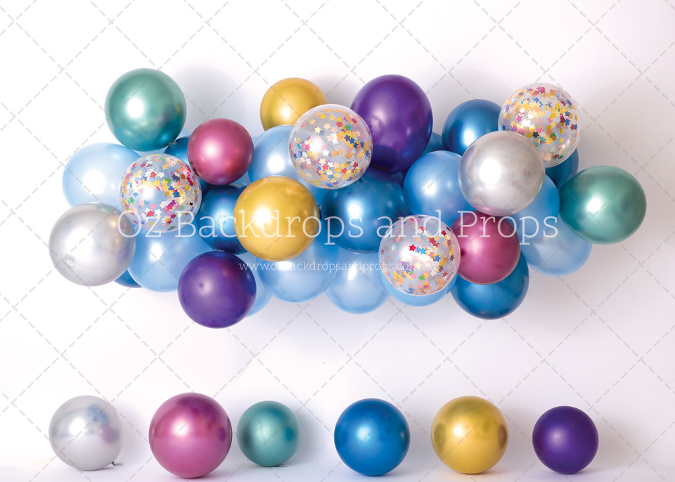 Metallic Party Balloons - Oz Backdrops & Props Pty Ltd