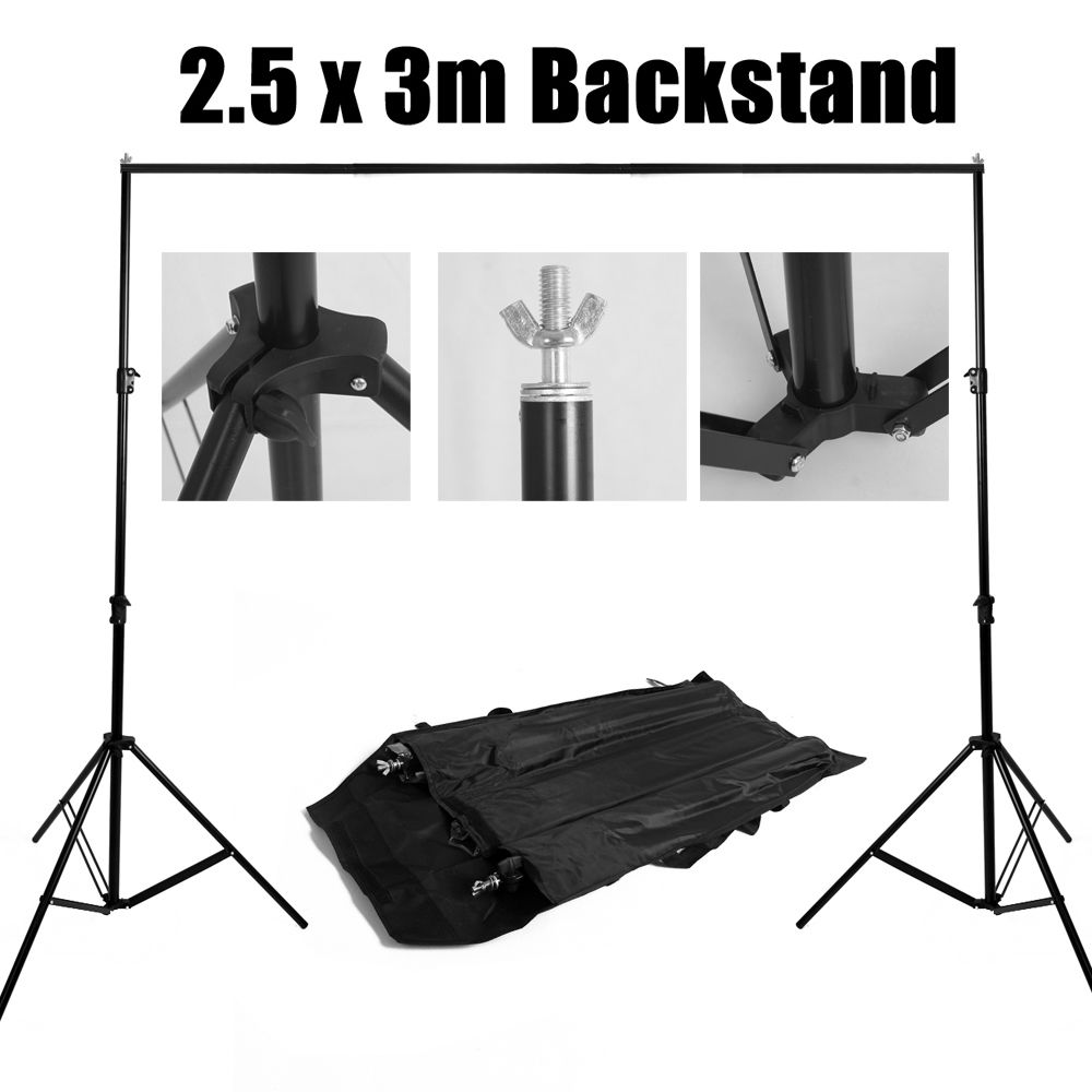 2.5x3m Backdrop Stand for Vinyl & Stretch Fabric Backdrops - Oz ...