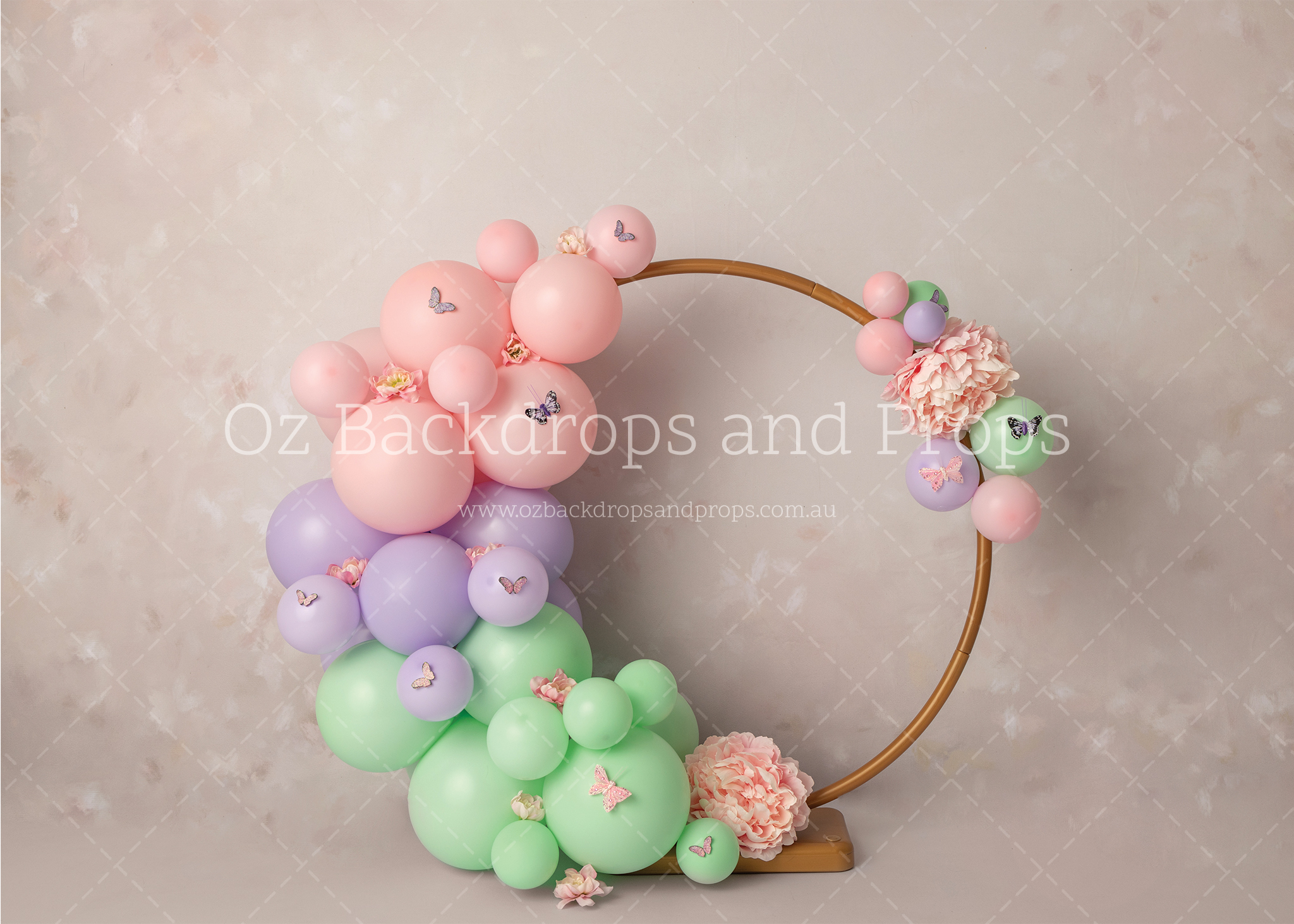 Champagne Balloon Hoop - Oz Backdrops & Props Pty Ltd