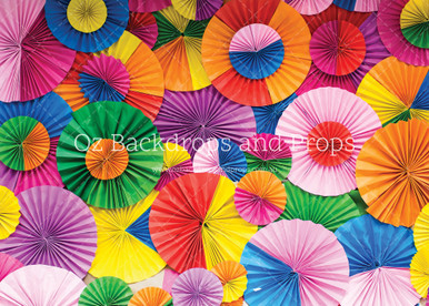 Bright Paper Fans - Oz Backdrops & Props Pty Ltd