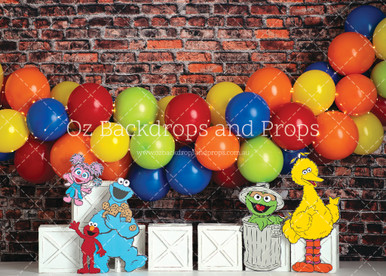Sesame Street Brick - Oz Backdrops & Props
