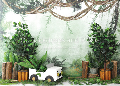 Jungle Jeep - Oz Backdrops & Props