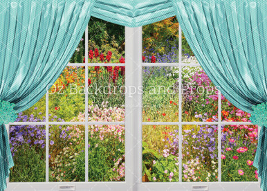 Garden View Window - Oz Backdrops & Props Pty Ltd