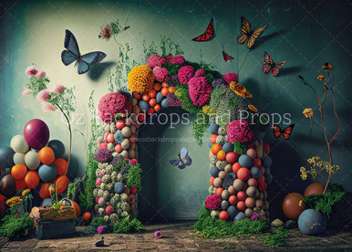 Spring Butterfly Arch - Oz Backdrops & Props