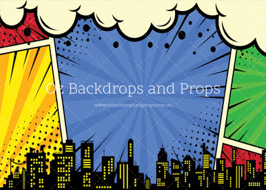 Superhero City Frames - Oz Backdrops & Props