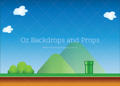 Mario Screen - Oz Backdrops & Props