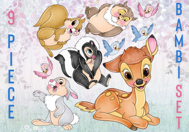 Bambi Cutout Set (9 Piece) - Oz Backdrops & Props Pty Ltd