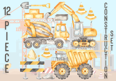 Construction Cutout Set (12 Piece) - Oz Backdrops & Props Pty Ltd