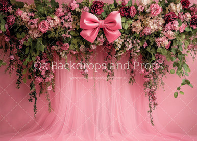 Hot Pink Floral Heaven - Oz Backdrops & Props Pty Ltd