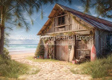 Beach Barn Decorated - Oz Backdrops & Props