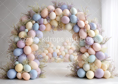 Pastel Egg Arch - Oz Backdrops & Props