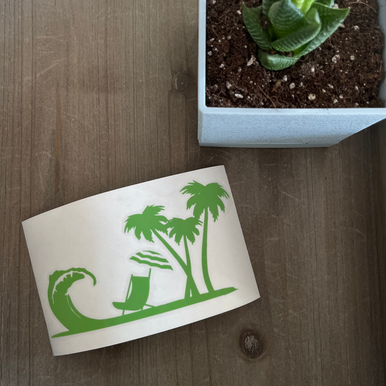 Beach Scene Vinyl Decal - NTBVinyls