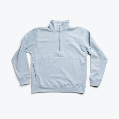"Live" Quarter-Zip in Light Blue