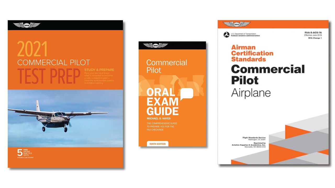 ASA 2021 Commercial Pilot Rating Test Prep Package - Test Prep, Oral ...