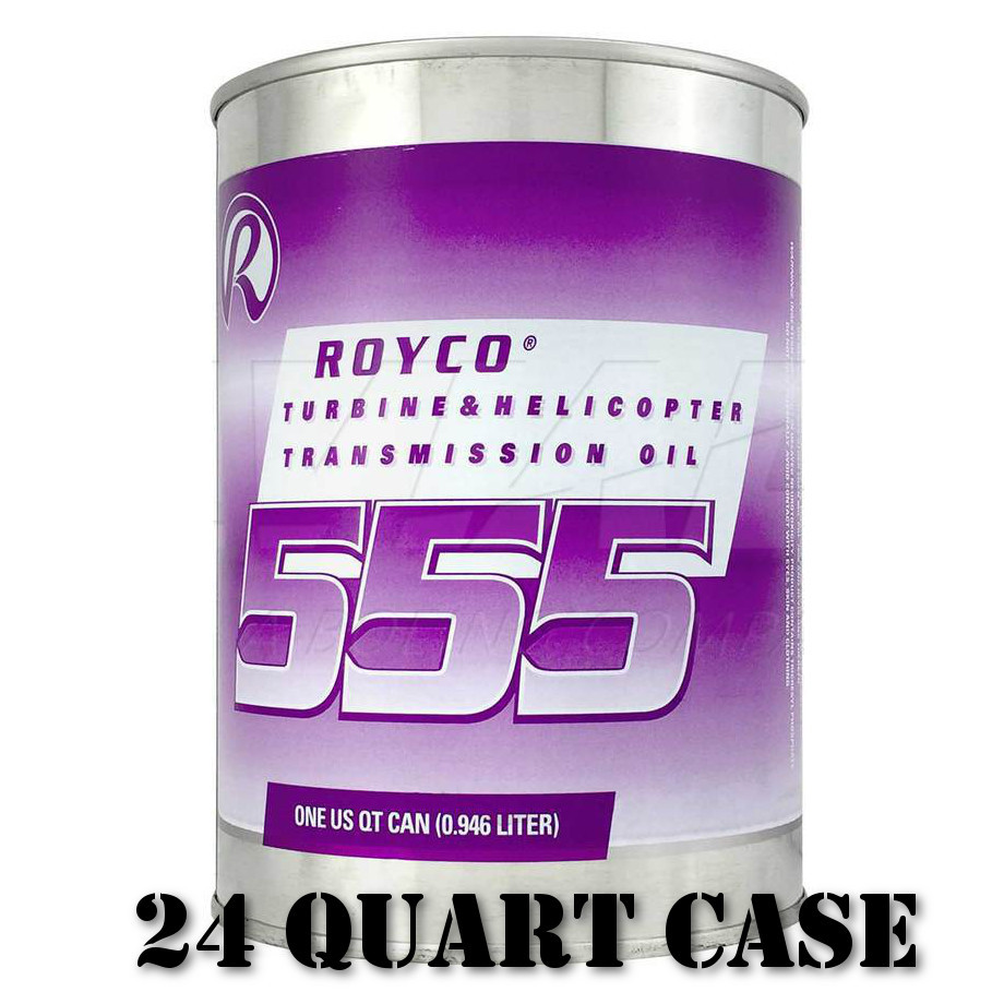 Royco 555 Turbine & Helicopter Transmission Oil - 24 Quart Case