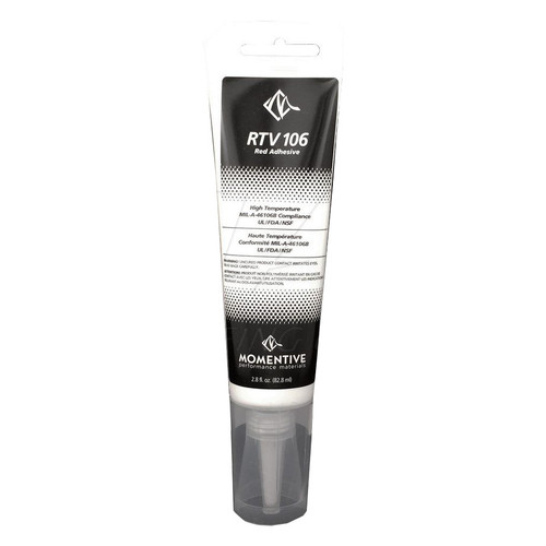 Momentive RTV106 2.8oz tube Red Adhesive Sealant RTV106-2-80Z