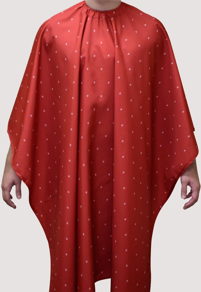 Cutting Cape - Barber Strong Shield Red - Atlanta Barber and Beauty Supply