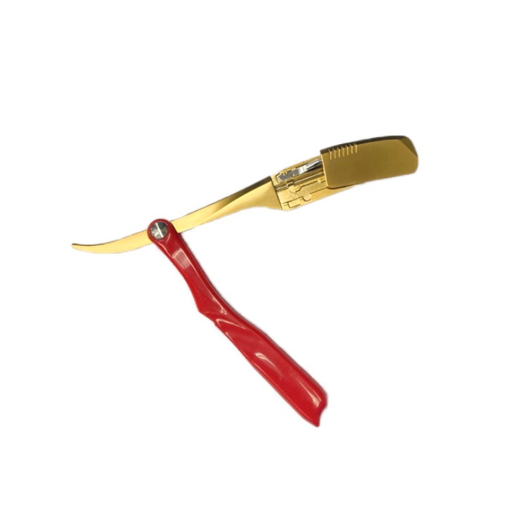 ABBS Premium Razor - Red/Gold - Atlanta Barber and Beauty Supply
