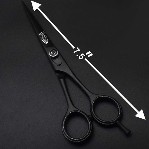 ABBS Barber Shear Black - 7 1/2" - Atlanta Barber and Beauty Supply