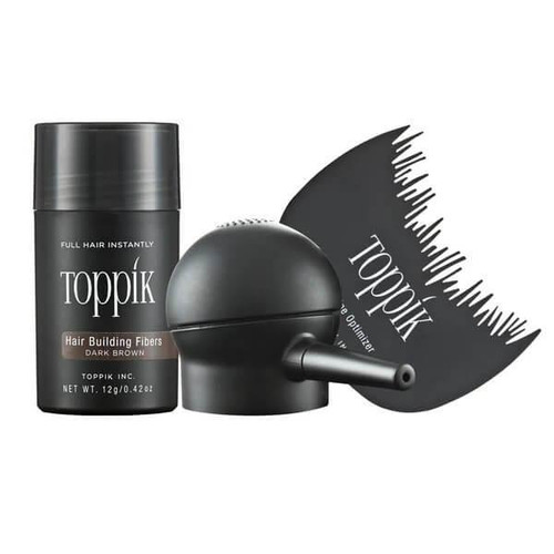 Toppik Fiber Starter Kit - Black or Dark Brown - Atlanta Barber and ...