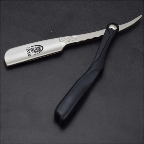 ABBS Satin Black Folding Razor - Atlanta Barber and Beauty Supply