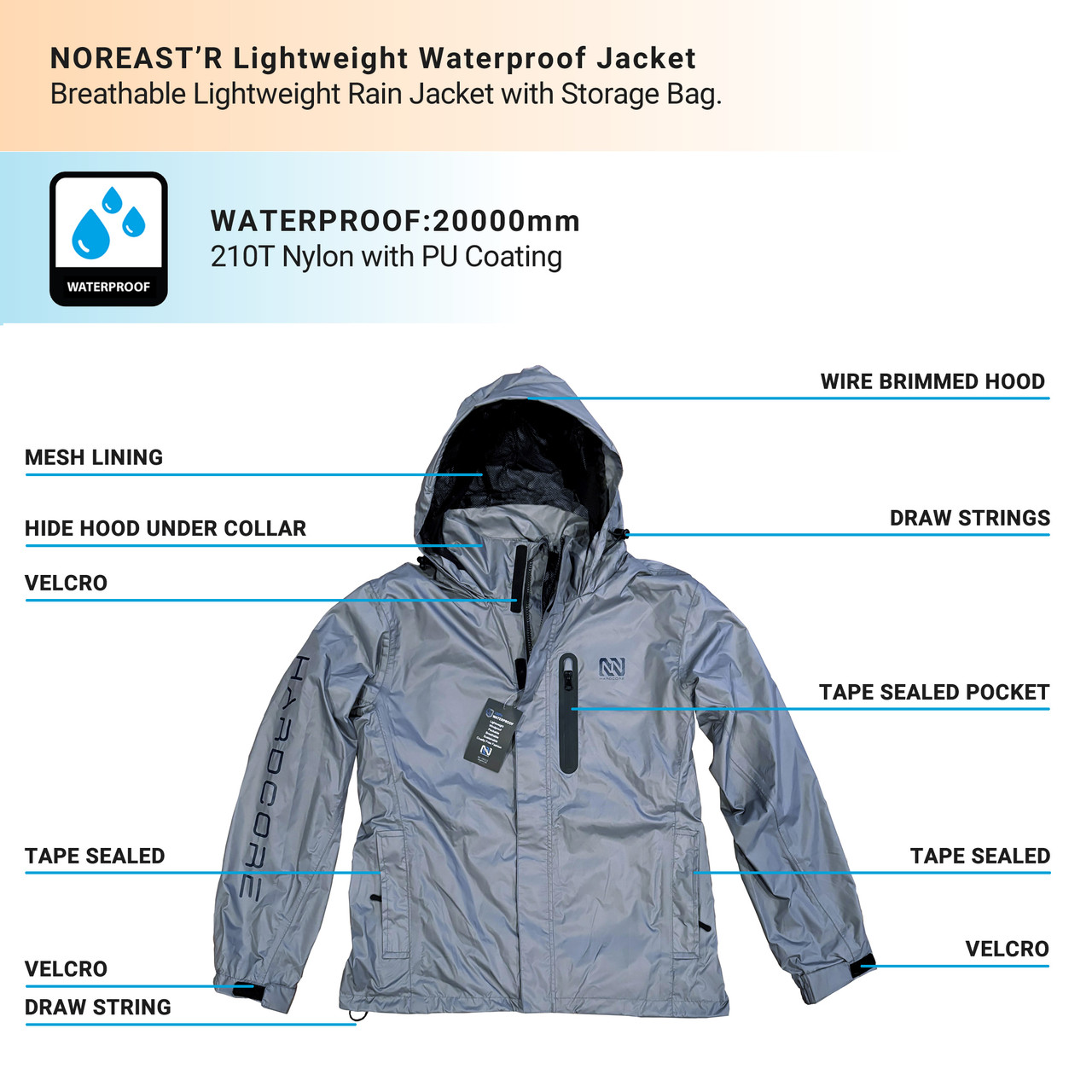 NOREAST'R - Lightweight Waterproof Jacket