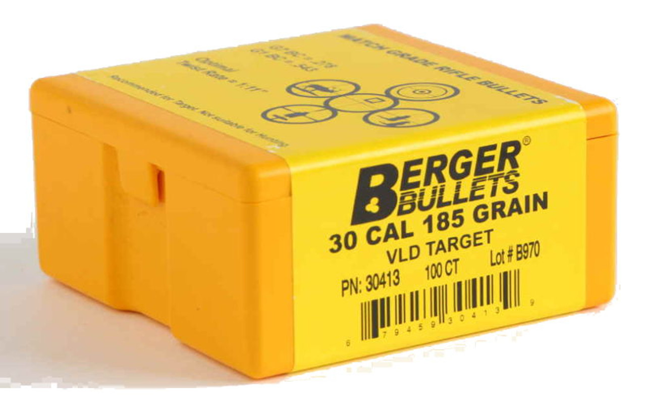 Berger VLD Target Bullets 30 Caliber 185 Grain sample pack