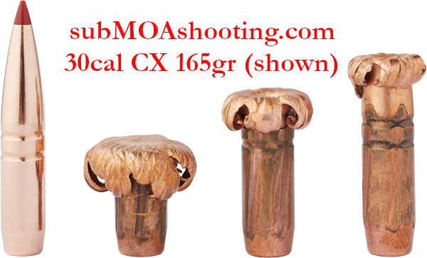 Hornady CX Bullets 270 Caliber 130 Grain sample pack
