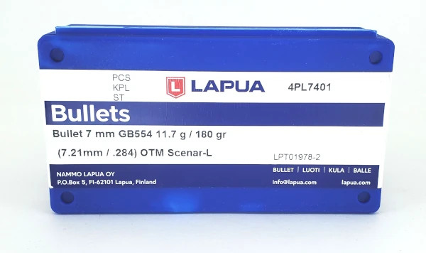 Lapua Scenar-L Bullets 7mm Caliber 180 Grain sample pack