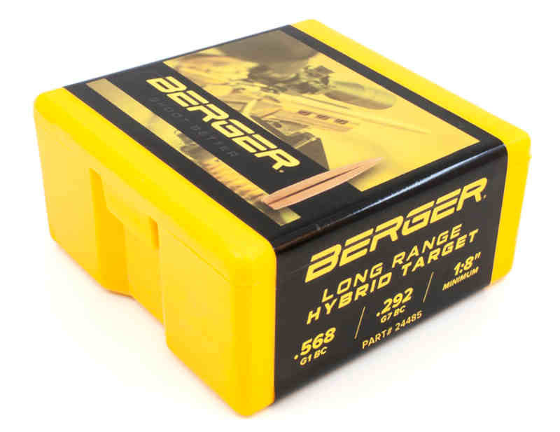 Berger Hybrid Target Bullets 6mm Caliber 109 Grain sample pack