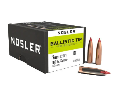 Nosler Ballistic Tip Bullets 7mm Caliber 160 Grain sample pack