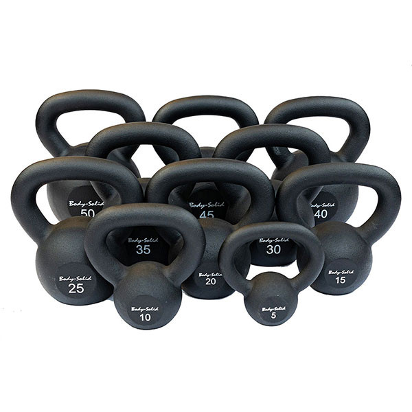 Kettlebells - Sets, 4-36 kg. and 5-100 lbs., Packages with Racks