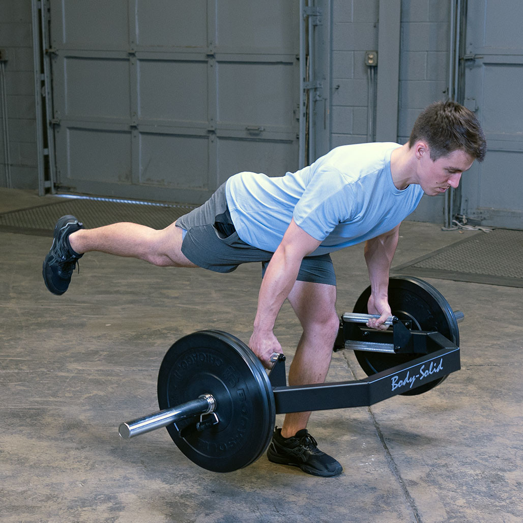 Body-Solid Safety Squat Olympic Bar OBSS50B - Specialty Barbells