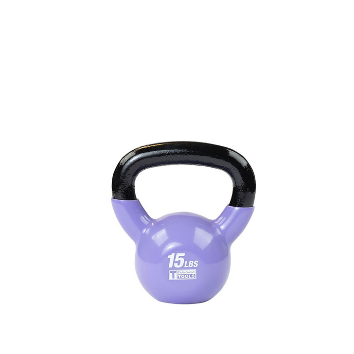 15 lb. Vinyl Dipped Kettlebell KBV15