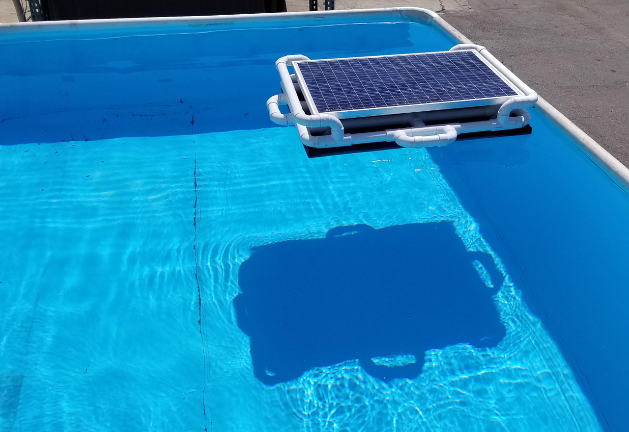 Savior 10,000 Gallon Pool or Spa 60-watt Solar Pump and Filter System ...